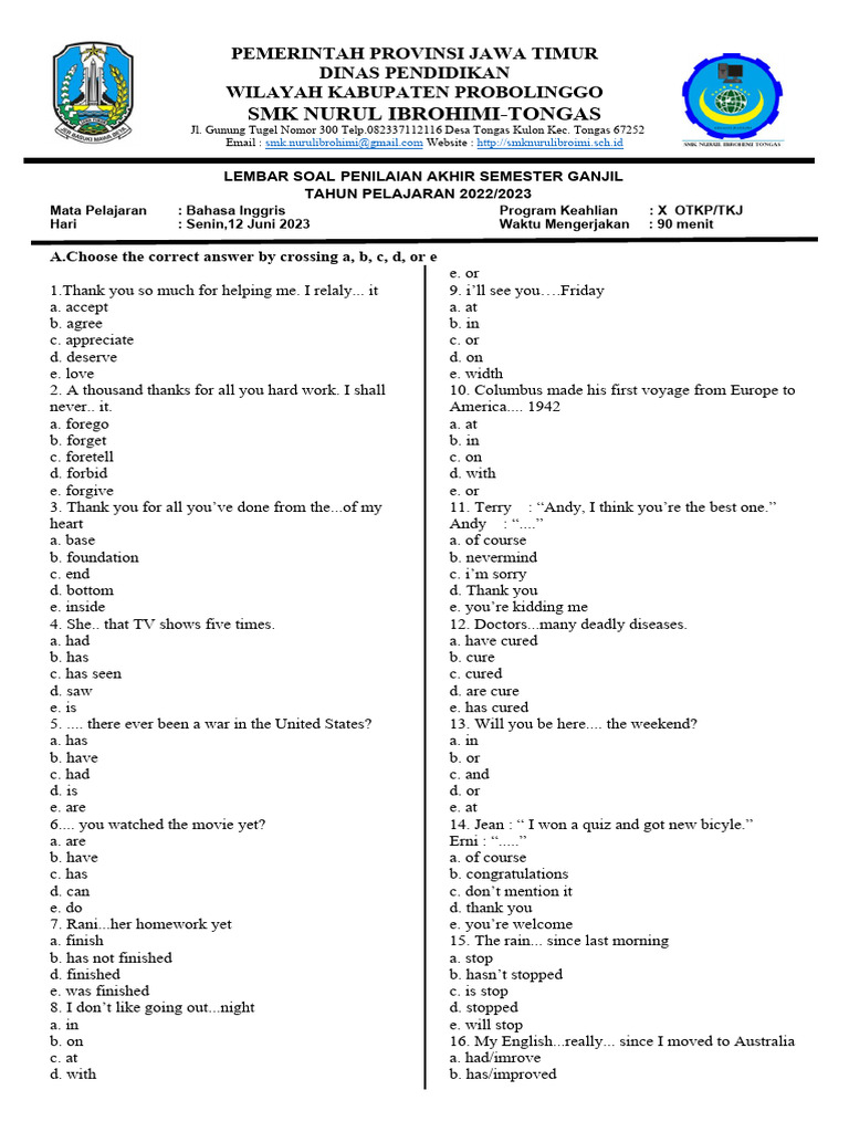 PAS SMS 2 ENG 2023 | PDF