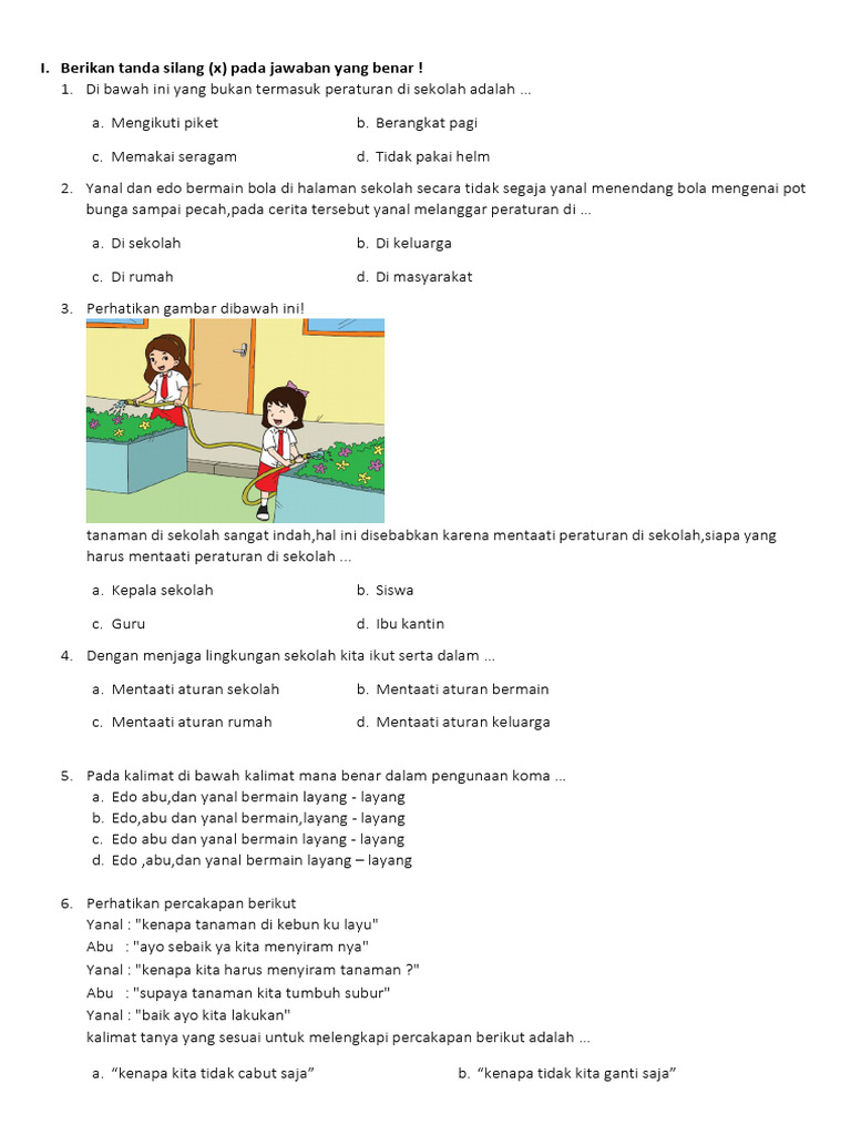 Soal PTS 4 Kelas 2 SMT 2 | PDF