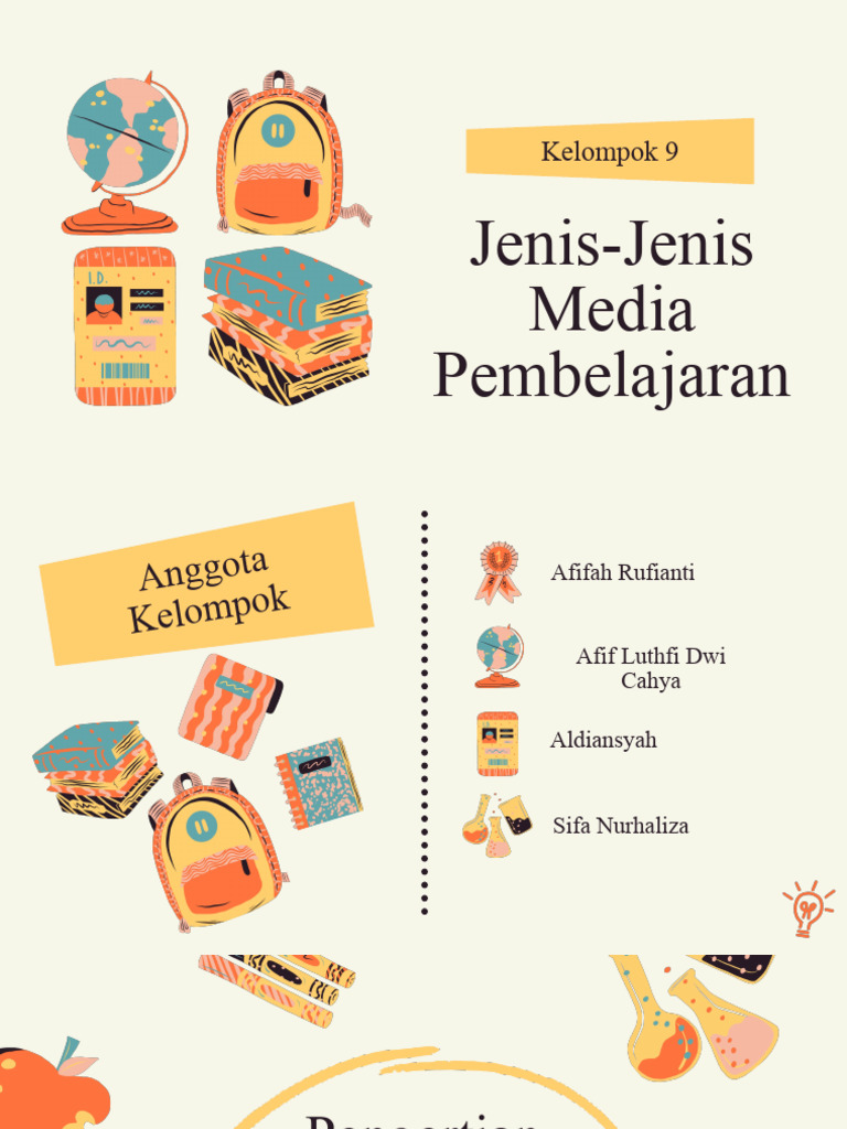 Kelompok 9 - Jenis-Jenis Media Pembelajaran | PDF | Karier & Perkembangan | Seni & Disiplin Bahasa