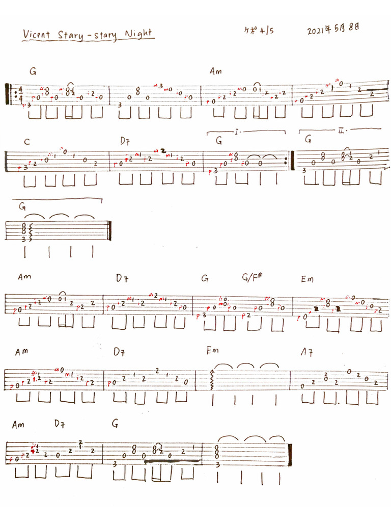 Starry starry night | PDF