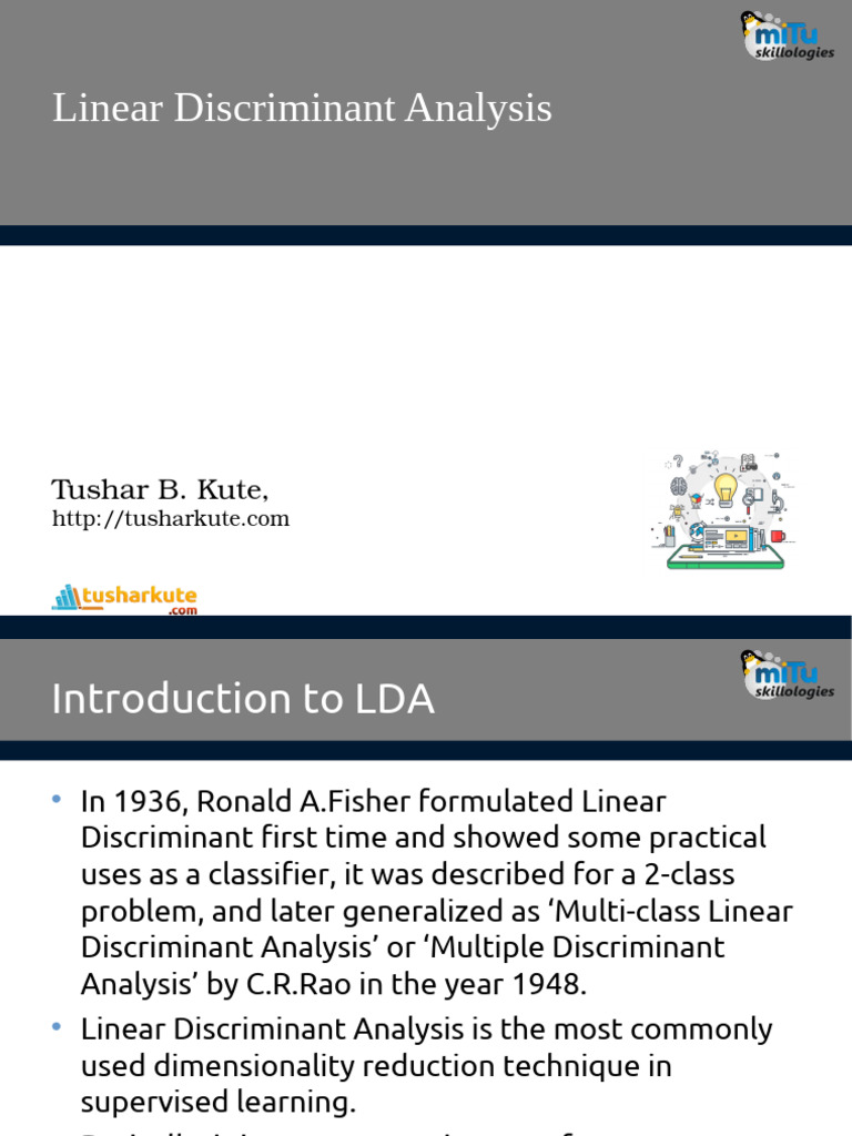 Linear Discriminant Analysis | PDF | Principal Component Analysis | Variance