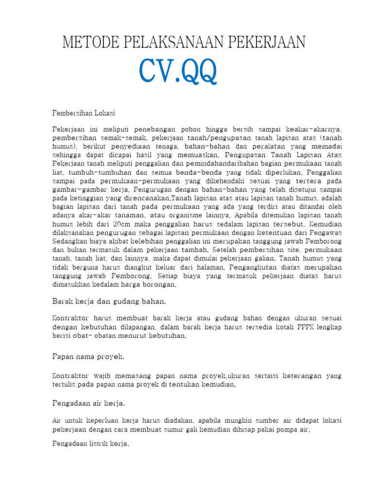 Metode CV - QQ | PDF