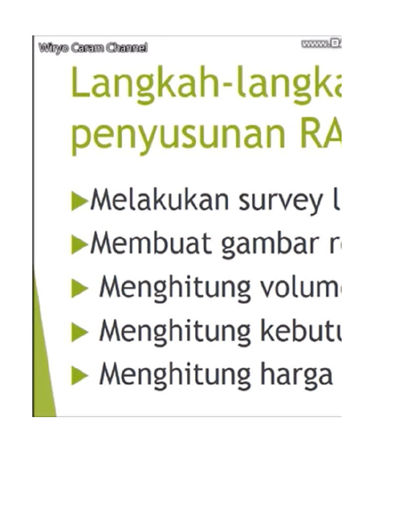 Contoh RAB Drainase | PDF