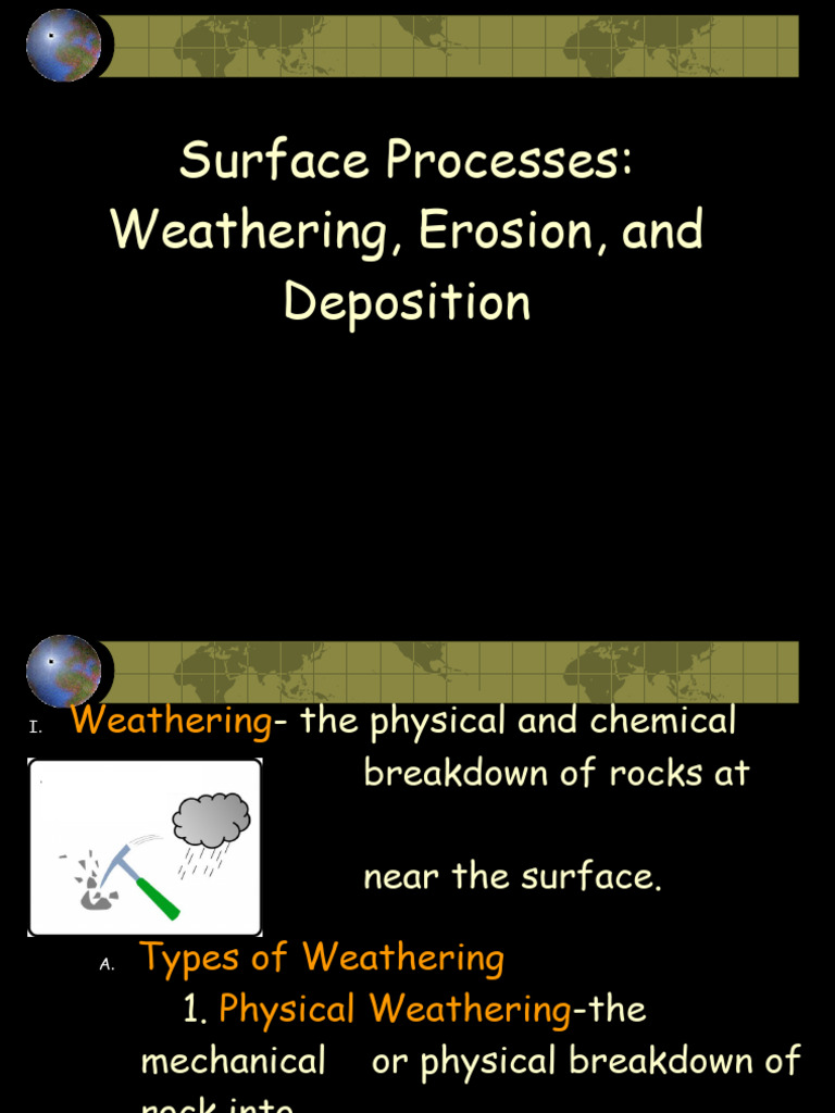 weathering_notes ppt grade 8 | PDF | Weathering | Rock (Geology)