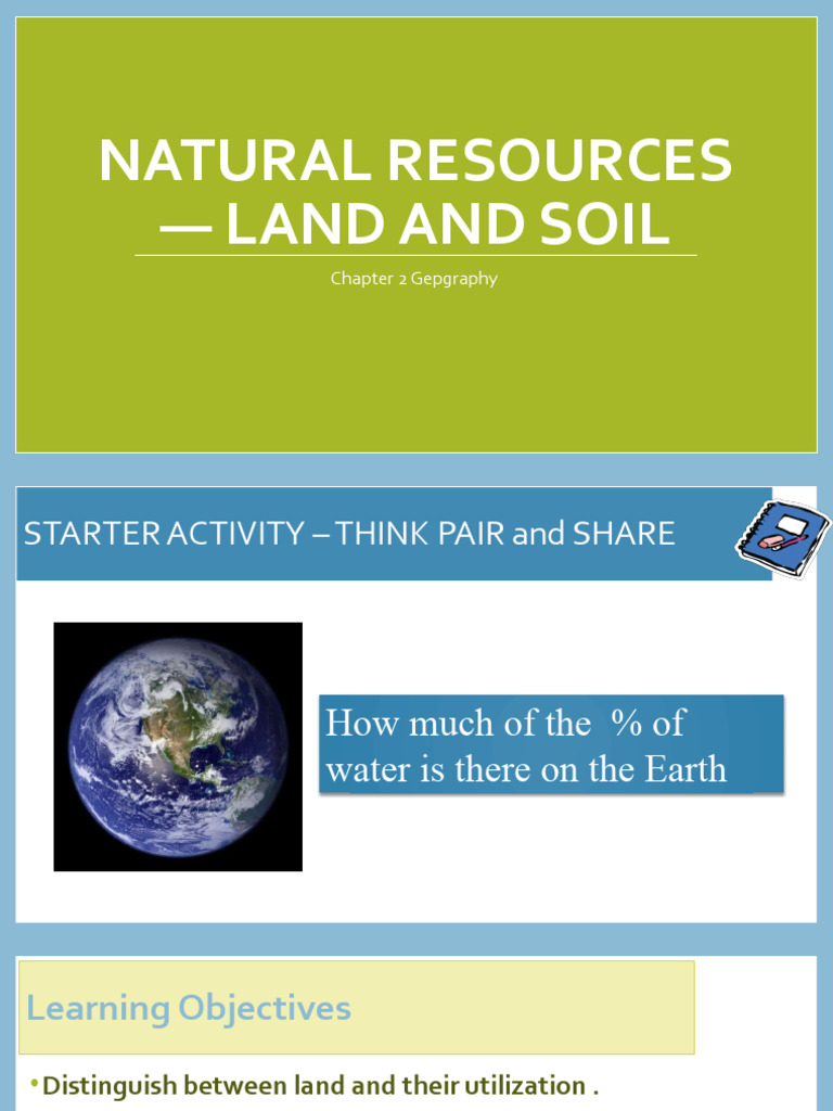 Natural Resources - Land and Soil | Download Free PDF | Soil | Agriculture