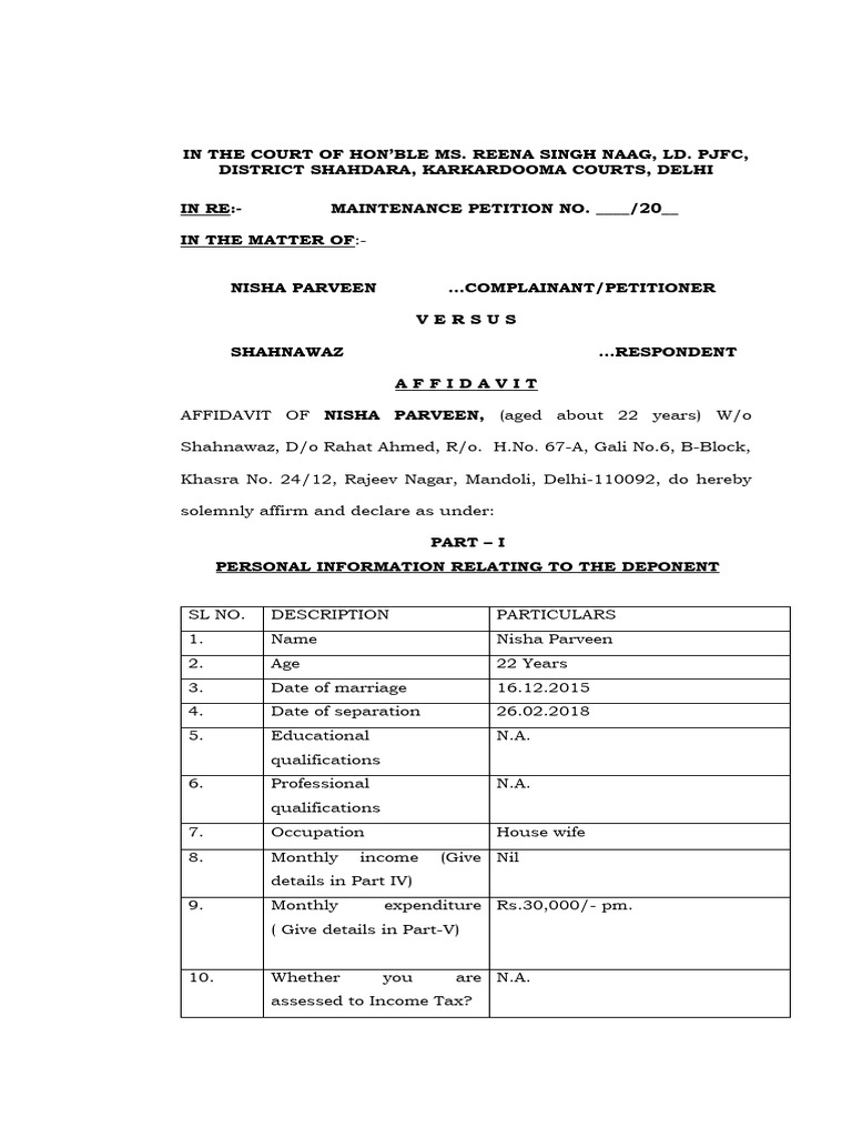 Income And Assets Detail Affidavit PDF Employee Benefits Loans