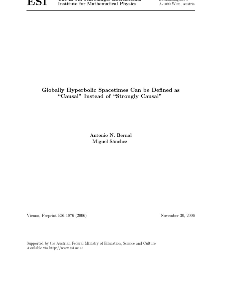 Esi 1876 | PDF | Differential Geometry | Mathematics