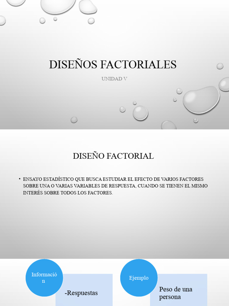 Diseños Factoriales | PDF