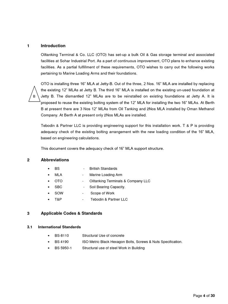 Anchor Bolt Capacity Calculation MLA | PDF | Screw | Deep Foundation