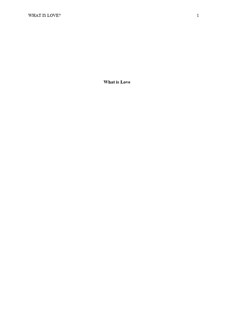 Exploring the Nature of Love | PDF