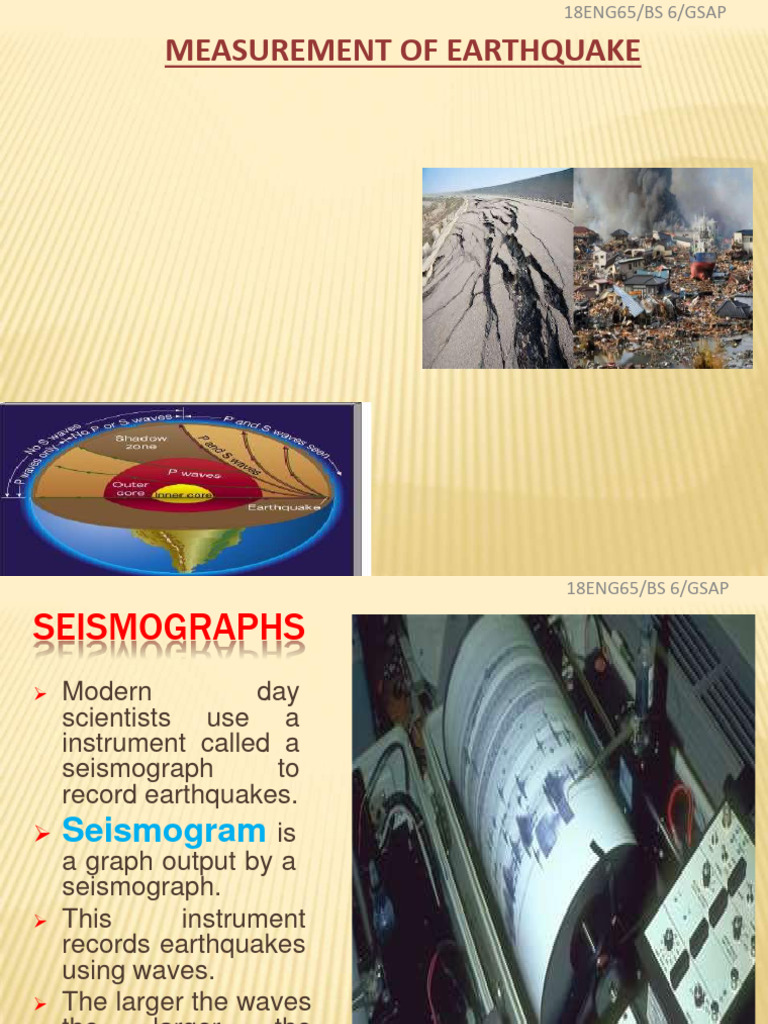 Measurement of Earthquake | PDF | Earthquakes | Plate Tectonics