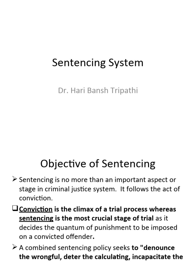 Sentencing Principles for Judges | PDF | Punishments | Sentence (Law)