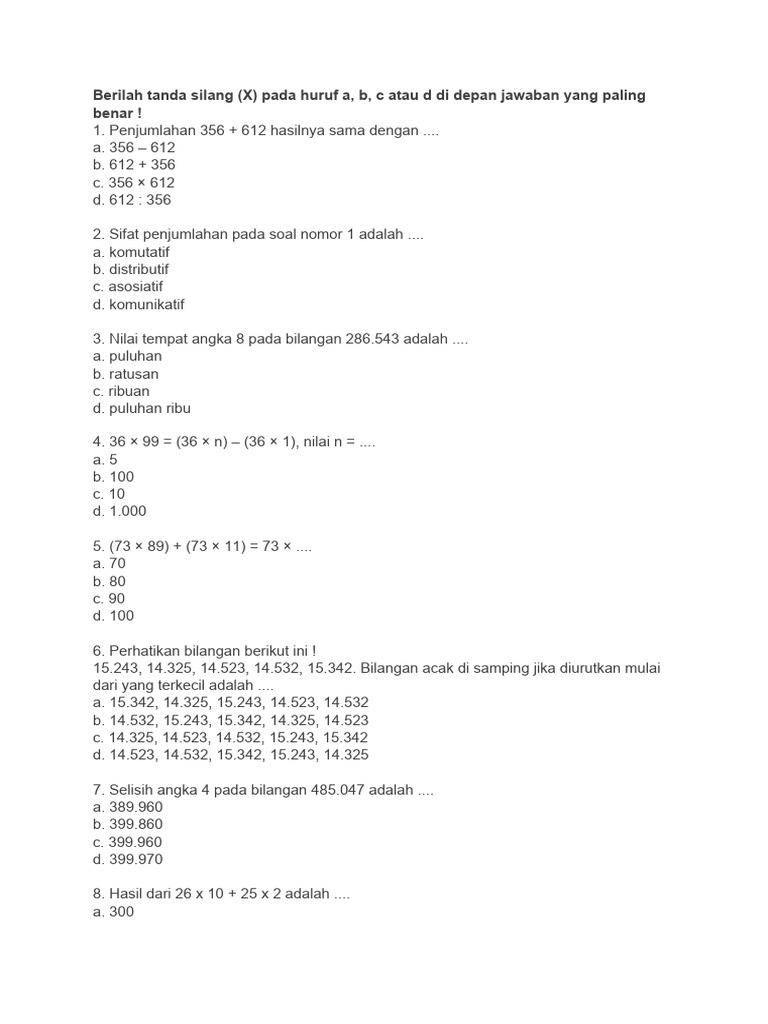MTK Kls 4 | PDF | Metode & Bahan Ajar | Griya & Taman