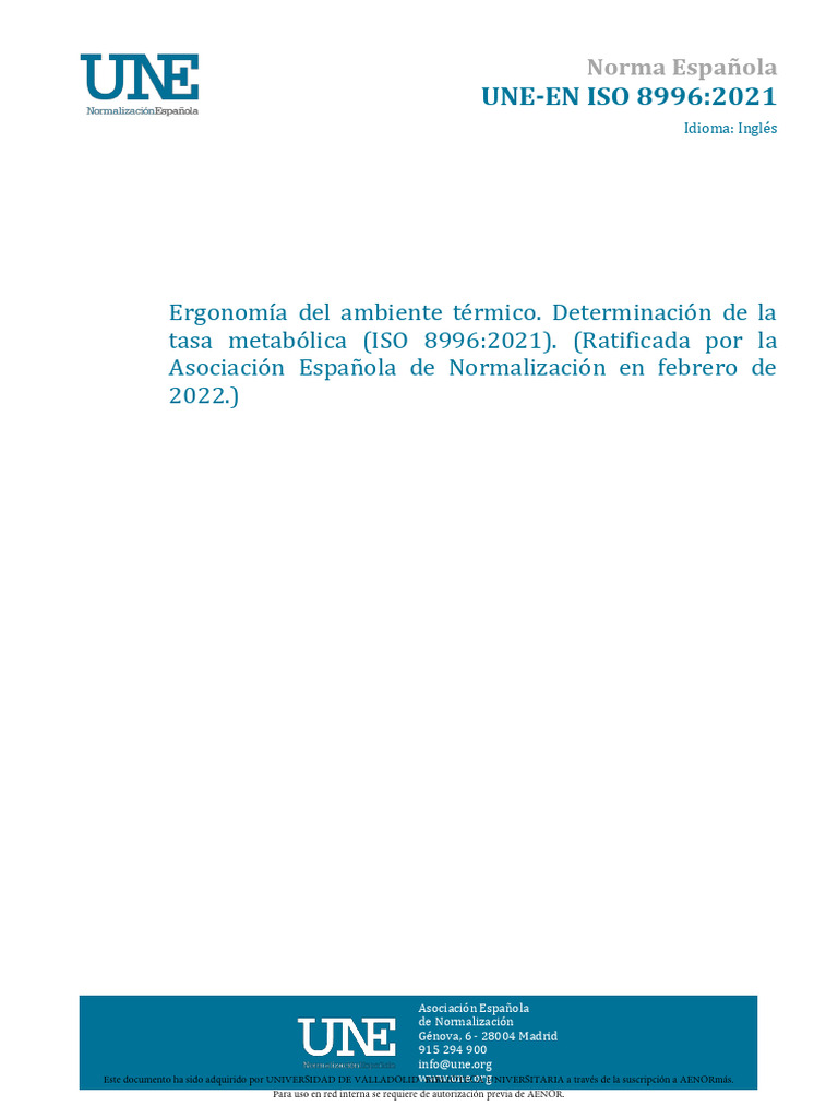 ISO 8996_2021 | PDF | International Organization For Standardization ...