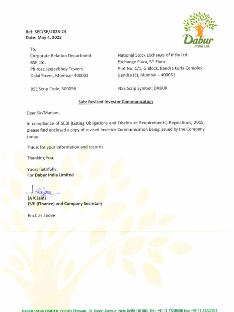 Investor Communication Financial Results | PDF | Equity (Finance) | Expense