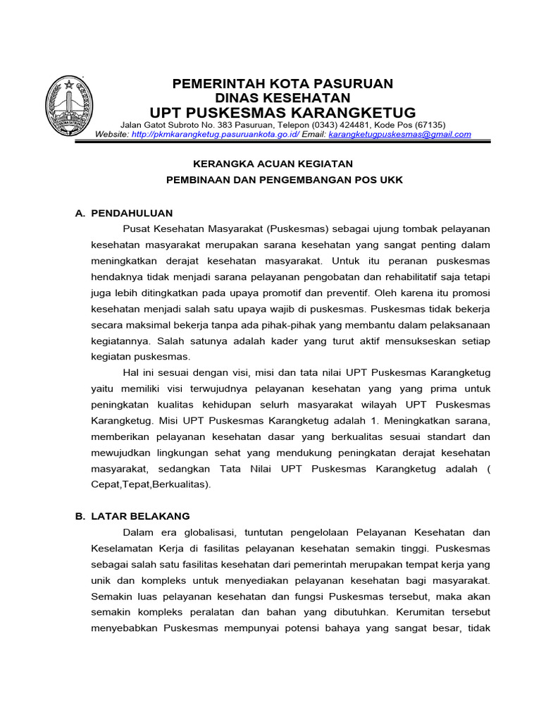 KAK UKK | PDF