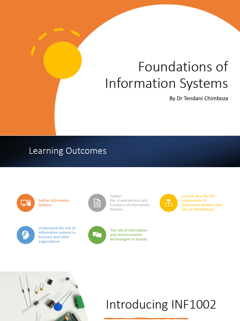 Week 1 - Foundations of Information Systems | PDF | Information ...