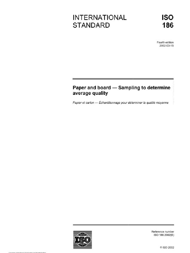 Iso 186 - 2002 | PDF