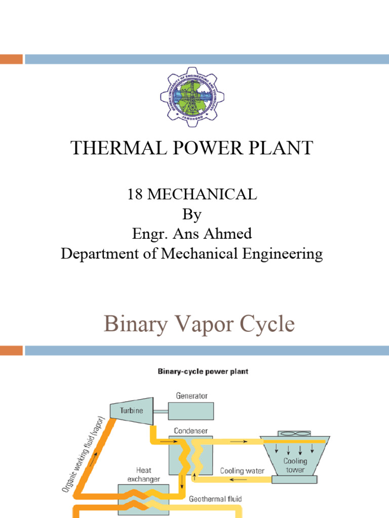 Binary Vapor Cycle | PDF