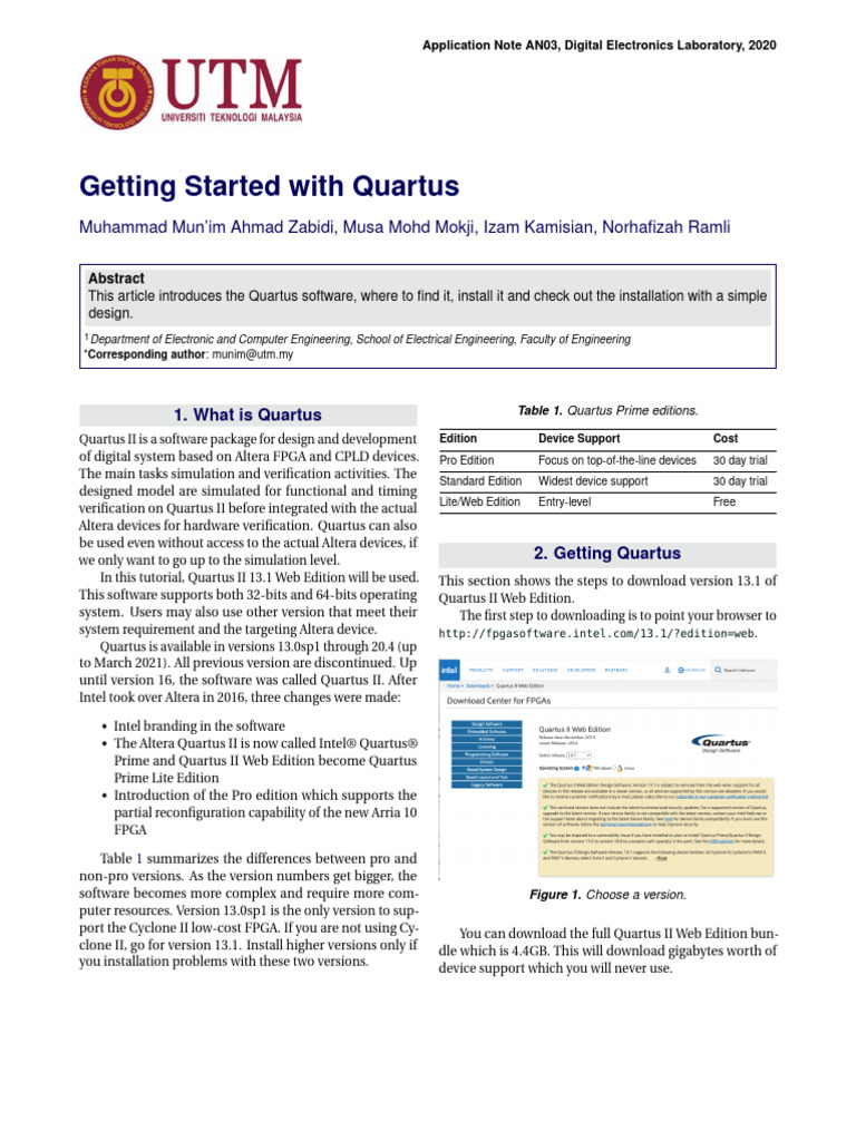 AN03 Getting Started With Quartus | PDF | Logic Gate | Field ... AN03 Getting Started With Quartus | PDF | Logic Gate | Field ...