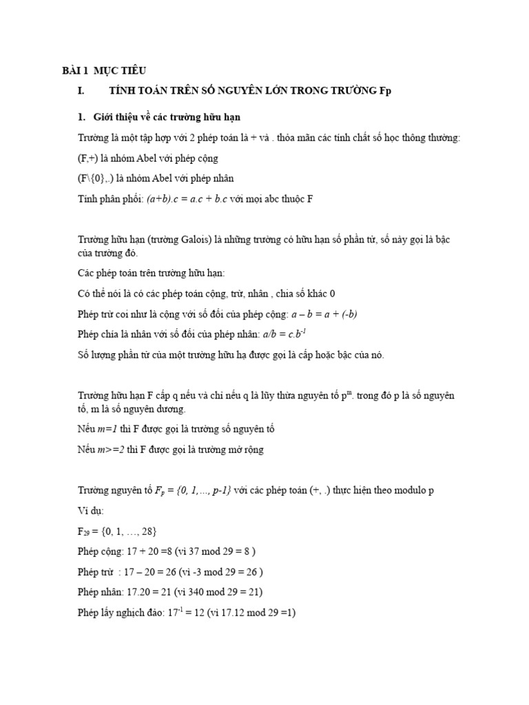 Bài 1 M C Tiêu | PDF