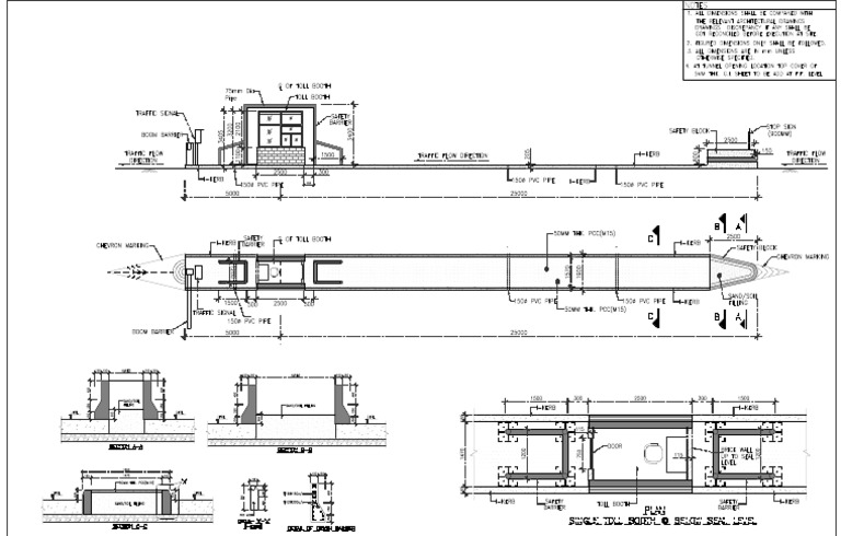 Drawing of Toll Booth | PDF | Land Transport | Streets And Roads