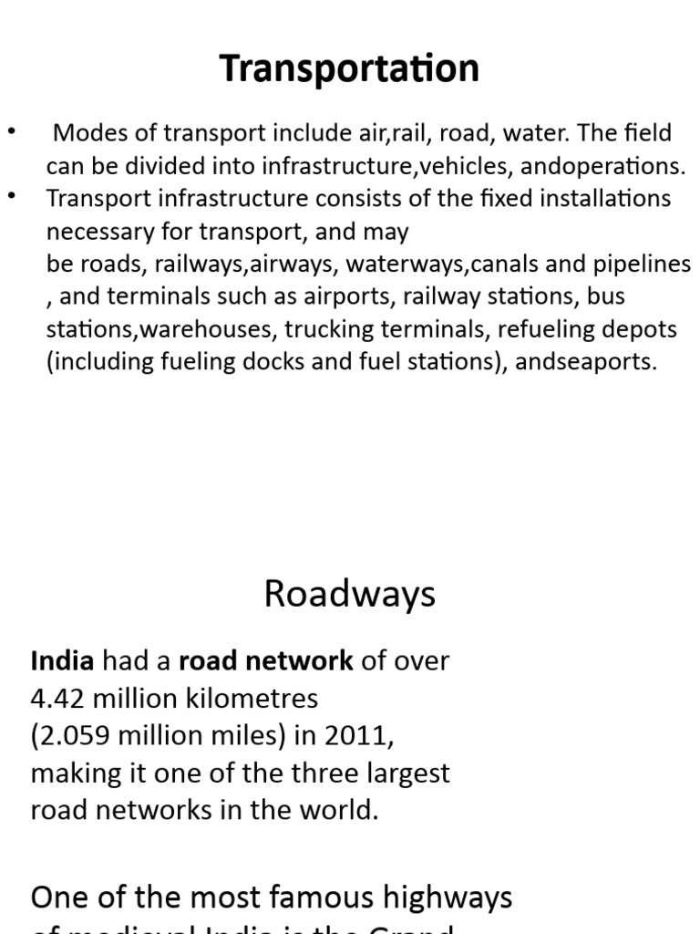 Transportation | PDF