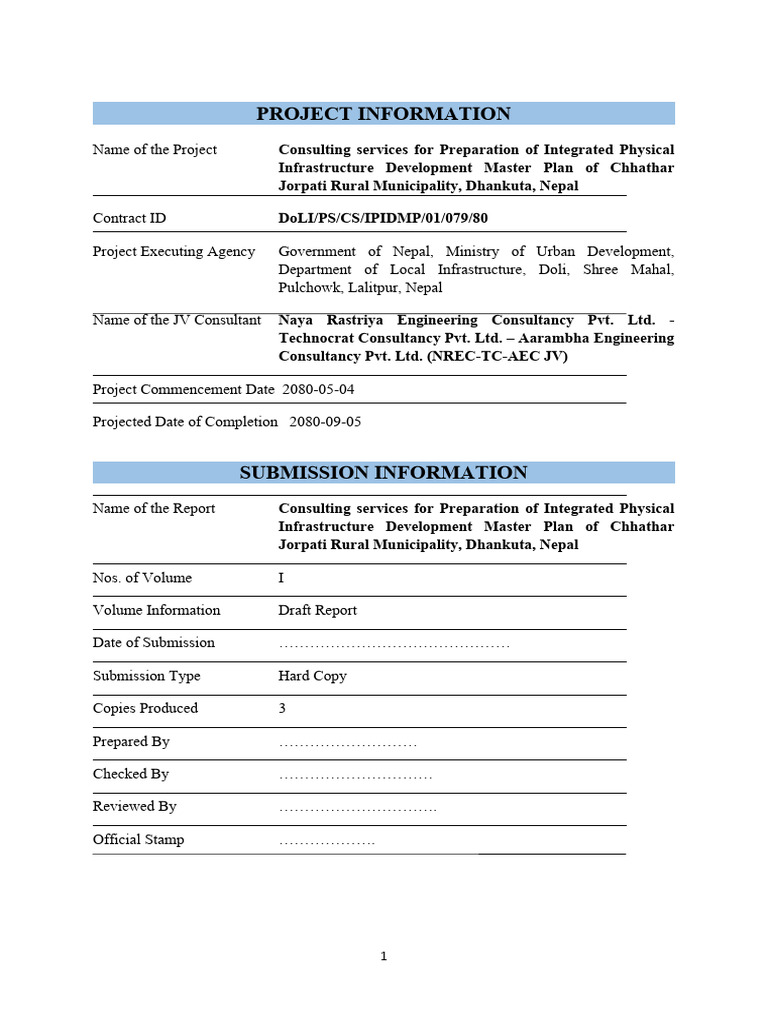 Draft Report 09.12 - Chhathar | PDF | Infrastructure | Geographic ...