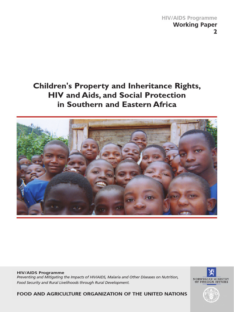 Childrens Property and Inheritance Rights | PDF | Food Security | Food ...