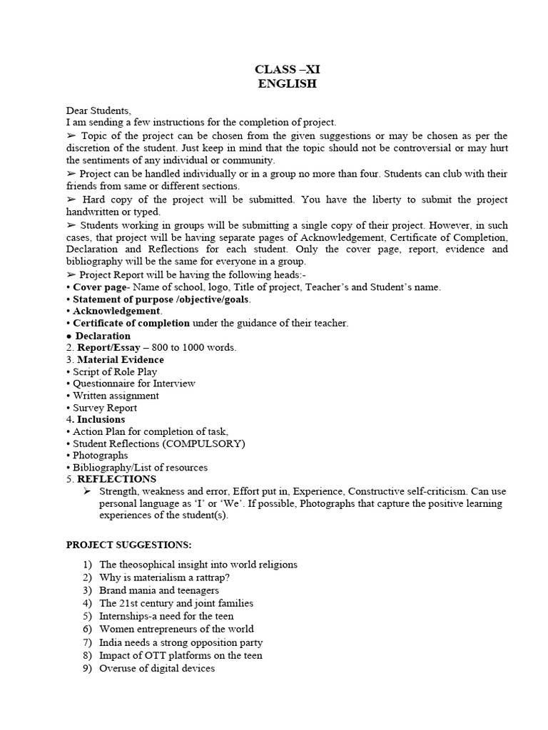 Project Class XI | PDF | Adolescence | Psychological Resilience