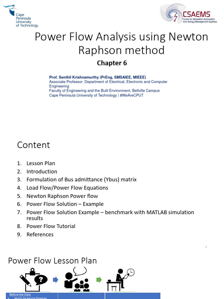 Chapter 6 Power Flow Analysis Using Newton Raphson Method | PDF ... Chapter 6 Power Flow Analysis Using Newton Raphson Method | PDF ...