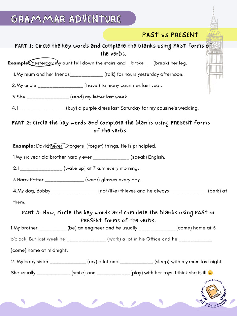PAST Vs PRESENT | PDF