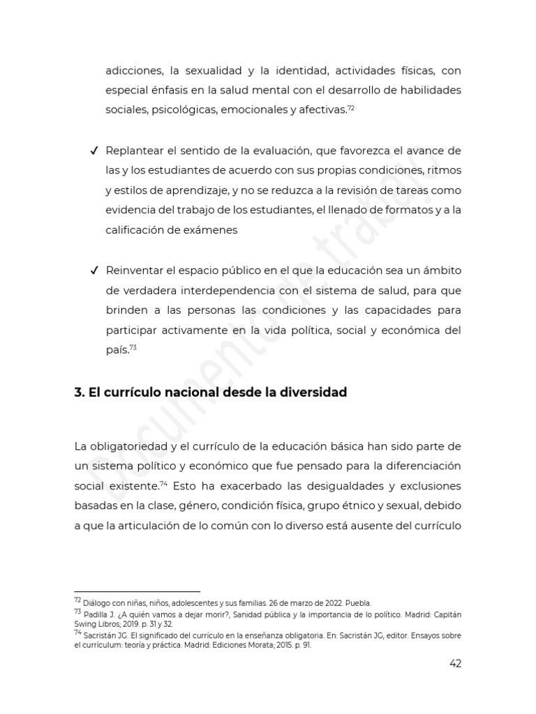 Marco Curricular y plan de estudios 2022 INTERCULTURALIDAD | PDF | Plan ...