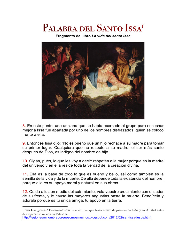 08. PALABRAS DEL SANTO ISSA | PDF | Amor | Jesús