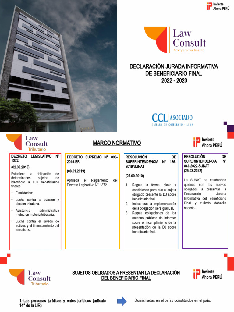 Seminario de Beneficiario Final 2022-2023 | PDF | Impuestos | Propiedad