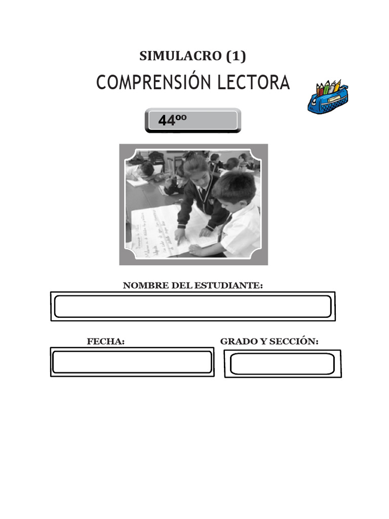 Simulacro 1 de Comprensión Lectora | PDF