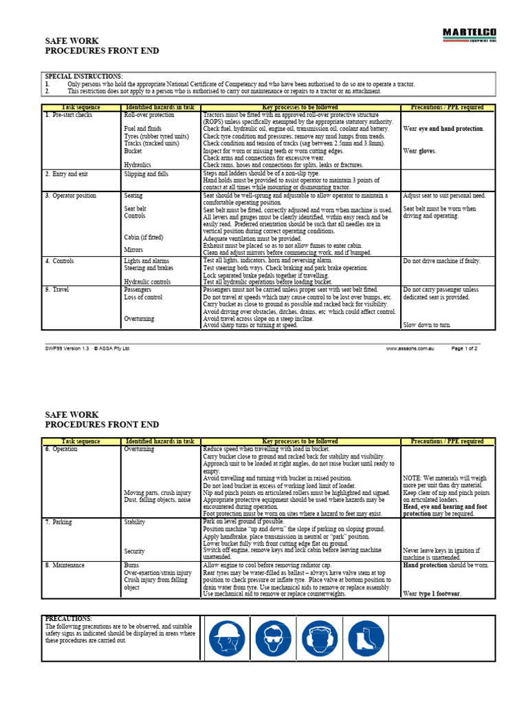 SWP_Front_End_Loader | PDF | Tractor | Tire
