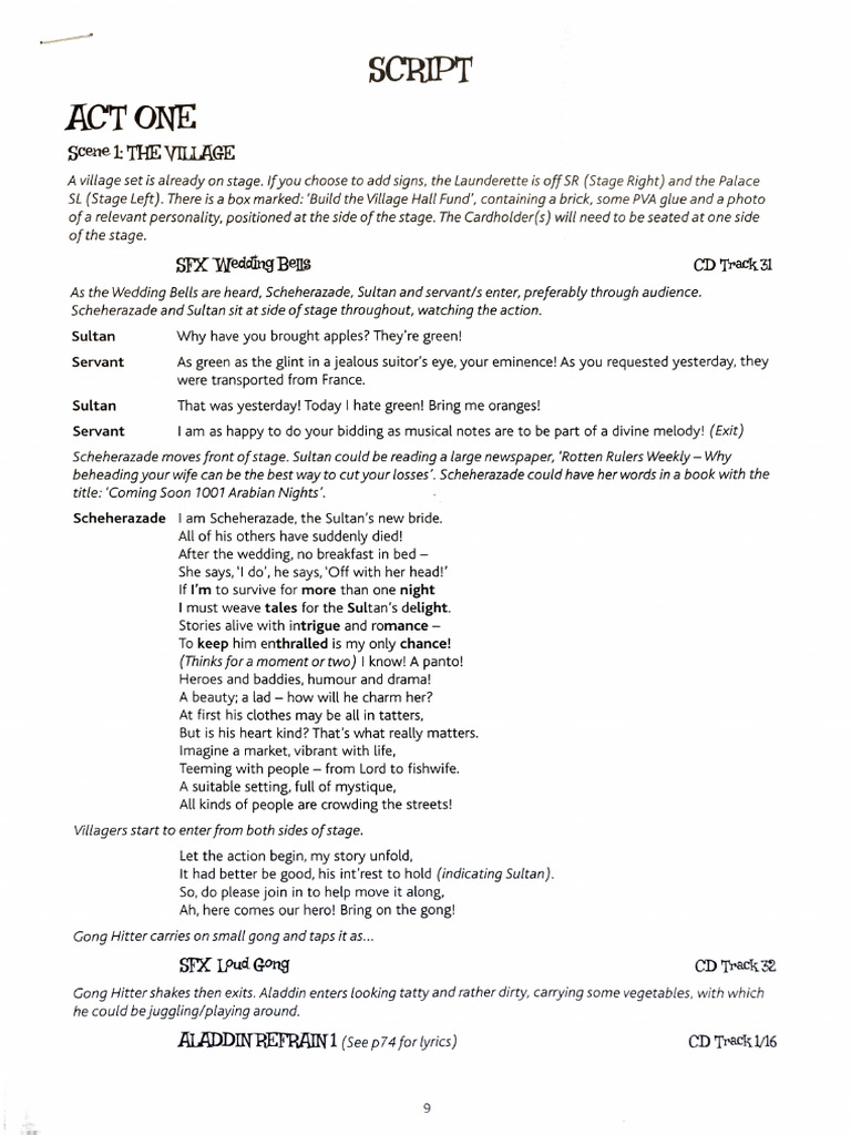 Aladdin-Act-1 | PDF