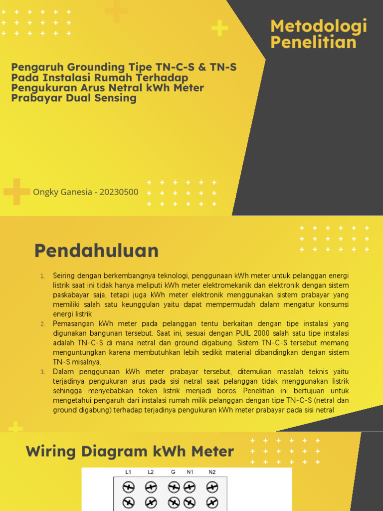 Pengaruh Grounding Tipe TN-C-S & TN-S Pada Instalasi Rumah Terhadap Pengukuran Arus Netral kWh ...