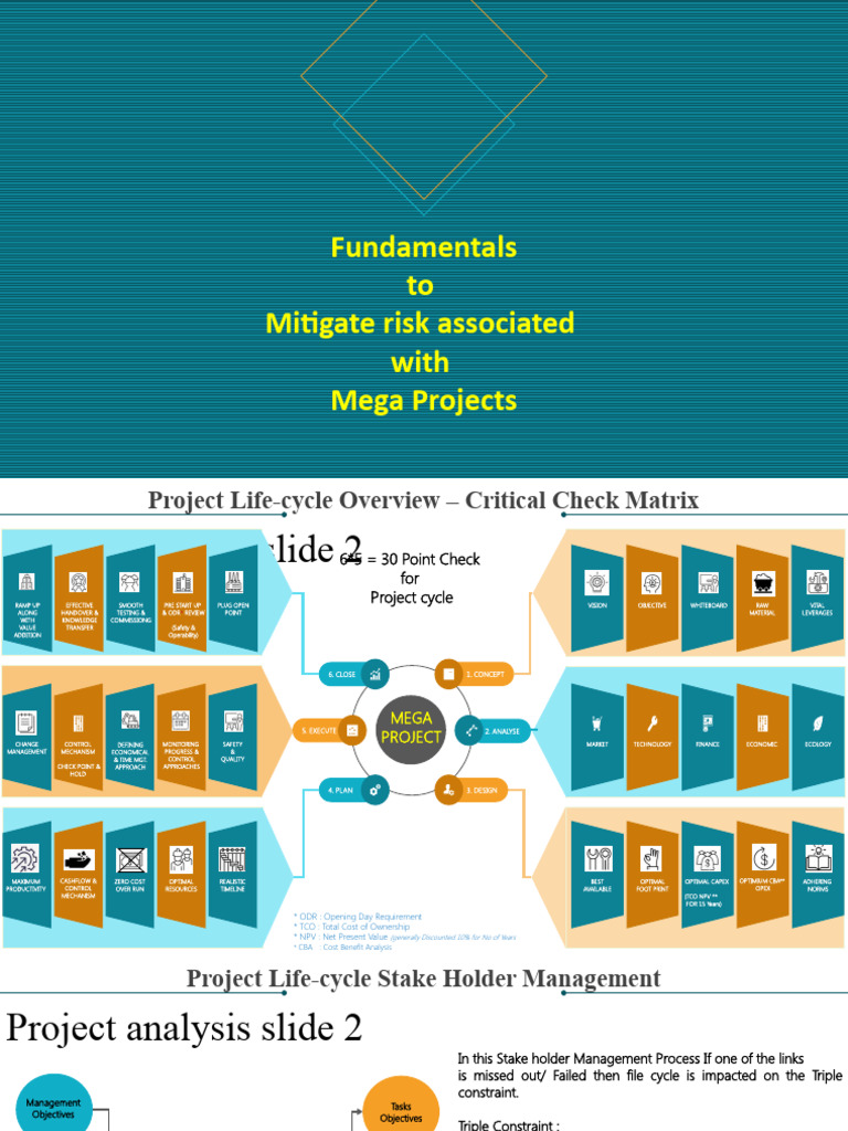 Mega Project Risk Mitigation Guide | PDF | Net Present Value | Risk