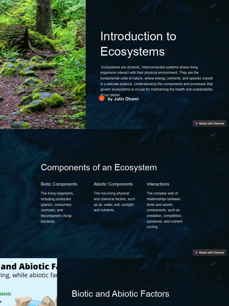 Introduction To Ecosystems | PDF | Ecosystem | Environmental Science