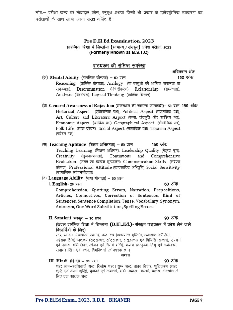 pre-deled-syllabus | PDF | Cognitive Psychology | Behavior Modification