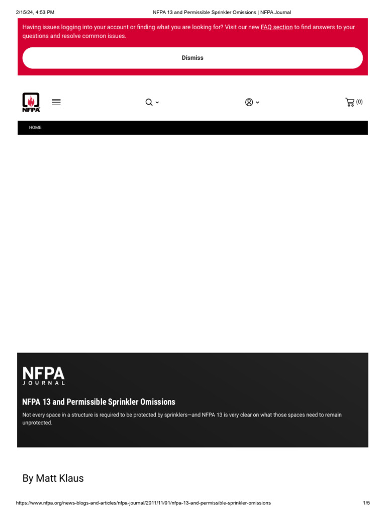 NFPA 13: Sprinkler Omission Guidelines | PDF | Fire Sprinkler System ...