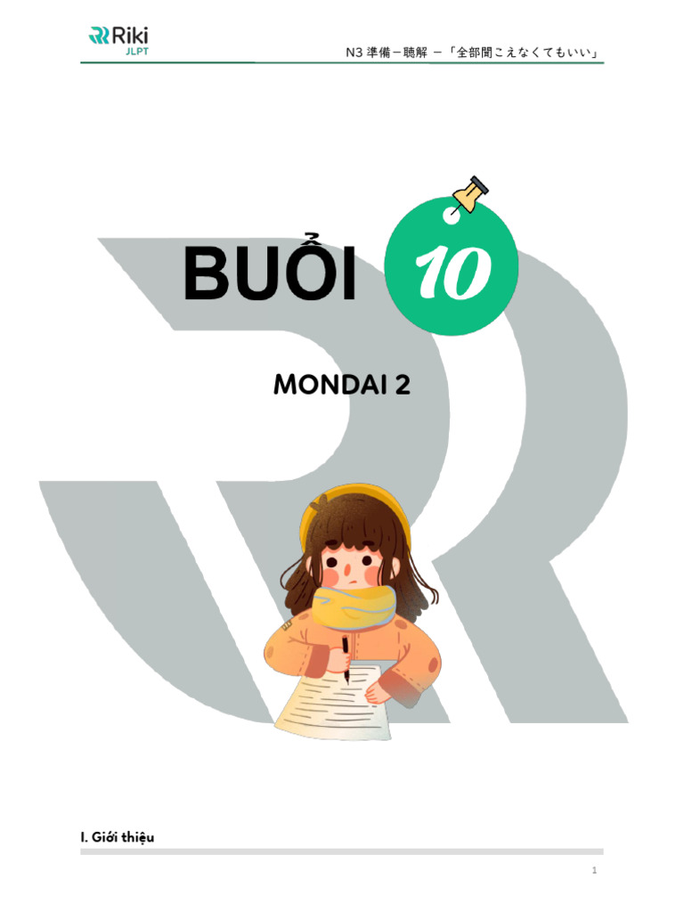 ChoukaiN3 - Buổi 10 - Mondai 2 | PDF