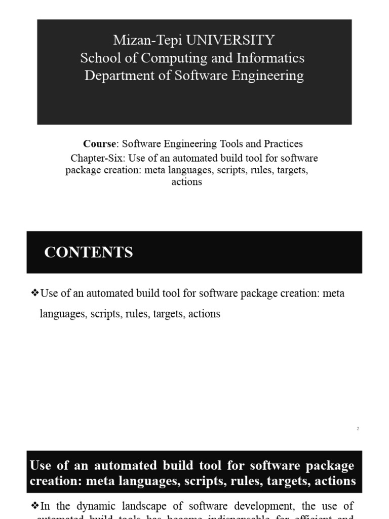 Chapter 6 Use of An Automated Build Tool For Software Package Creation ...