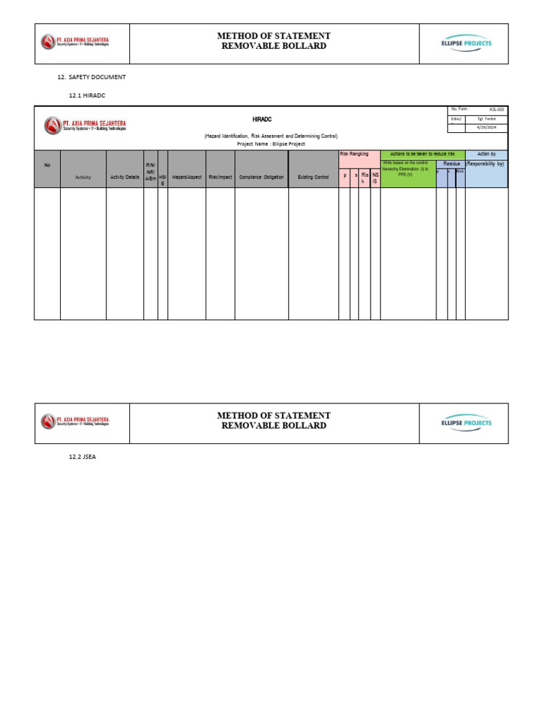 Safety Document | Download Free PDF | Safety | Occupational Safety And ...