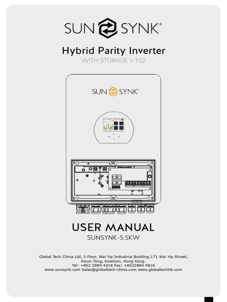 Sunsynk-5.5kW | PDF | Power Supply | Electrical Grid