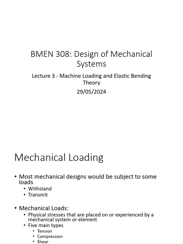 Lecture 3 - Elastic Bending Theory | PDF | Bending | Beam (Structure)