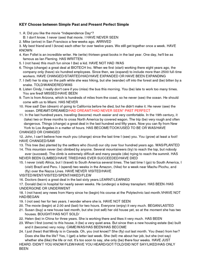 Additional Exercises 3-4 Key | PDF