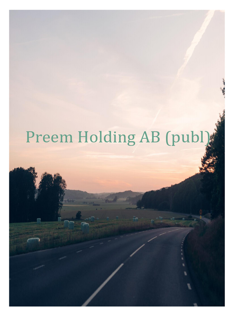 Preem Holding AB (Publ) | PDF | Financial Statement | Expense